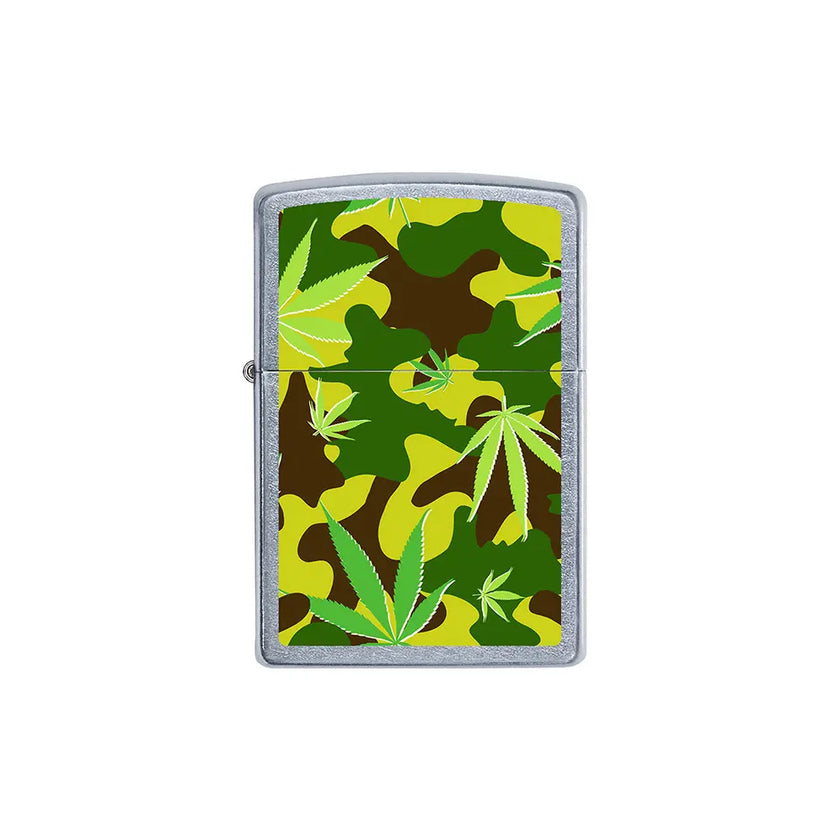 Zippo Leaf Green Camo Lighter – bongstar
